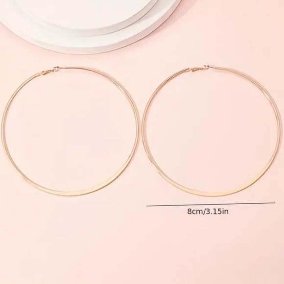 Jewelry | 18k Gold Plated Hoops | Poshmark